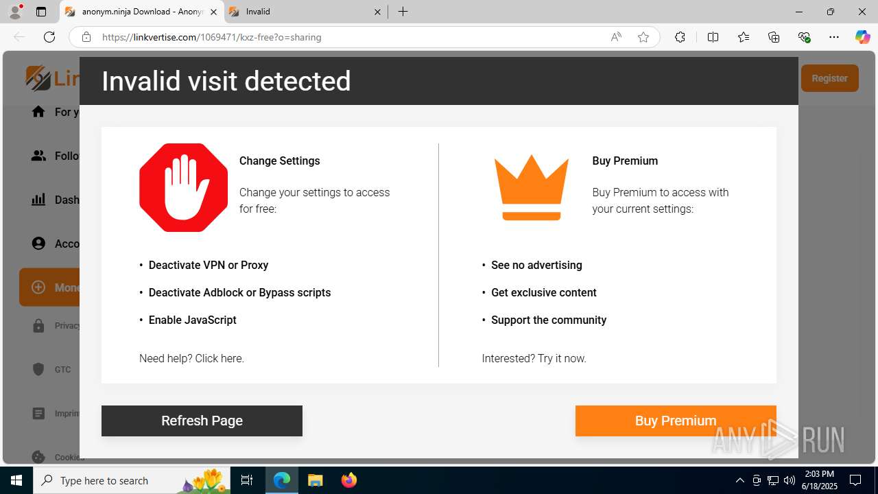 Malware analysis https://kxz-project.netlify.app/dashboard Malicious activity | ANY.RUN ...
