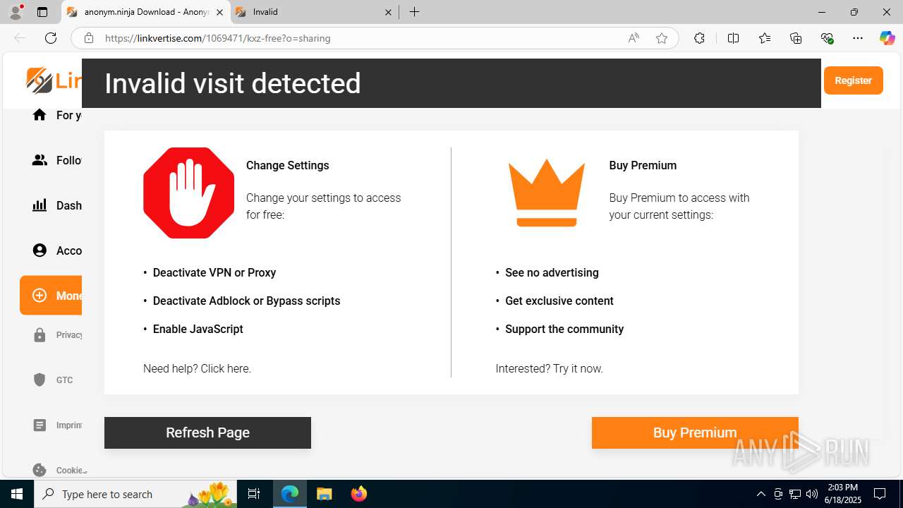 Malware analysis https://kxz-project.netlify.app/dashboard Malicious activity | ANY.RUN ...