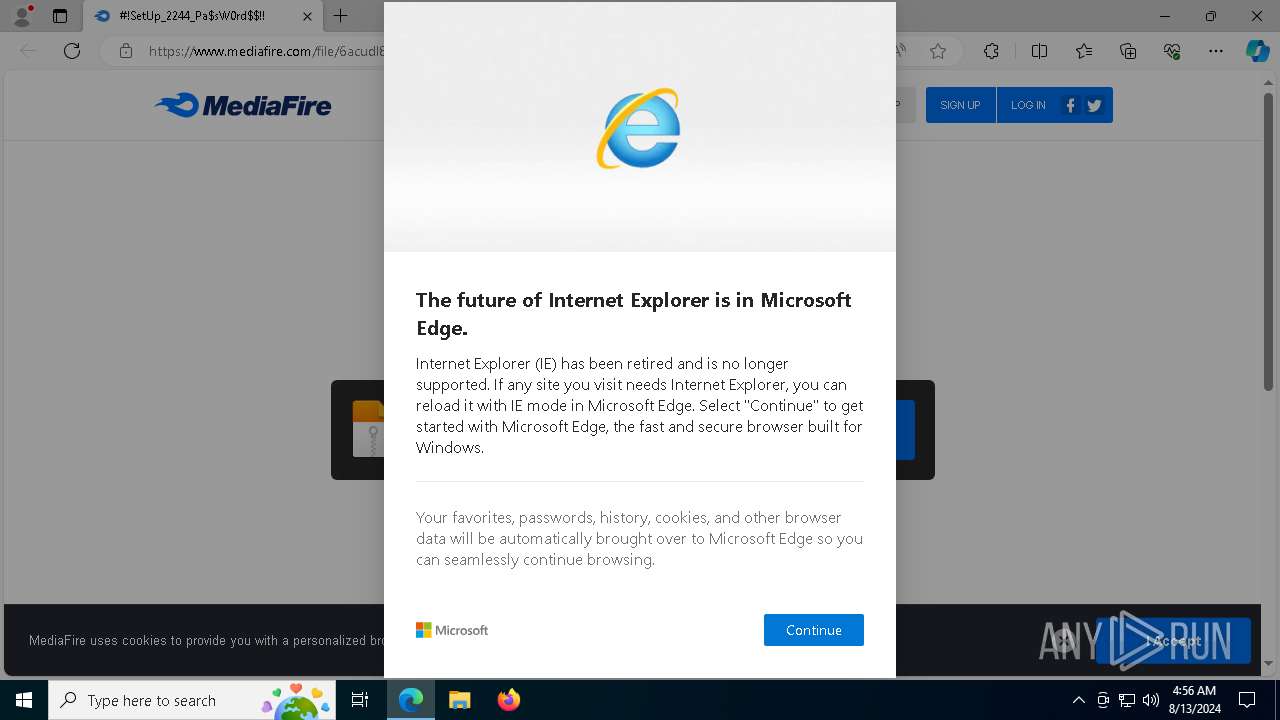 Malware analysis https://www.mediafire.com/file/6acudl8sut3jjfk/#!SetUp ...