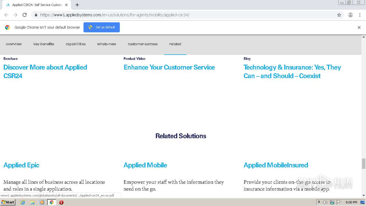 Analysis https://www1.appliedsystems.com/en-us/solutions/for-agents ...