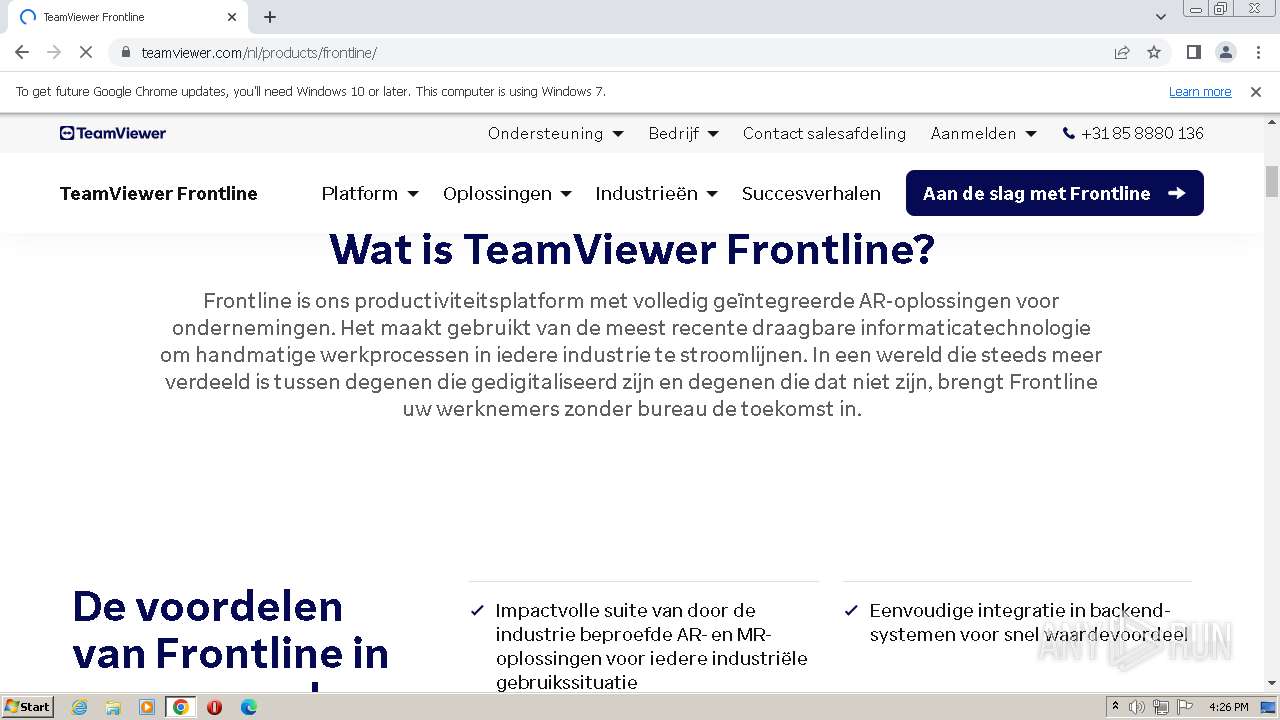 Malware analysis https://www.teamviewer.com/en/products/frontline ...