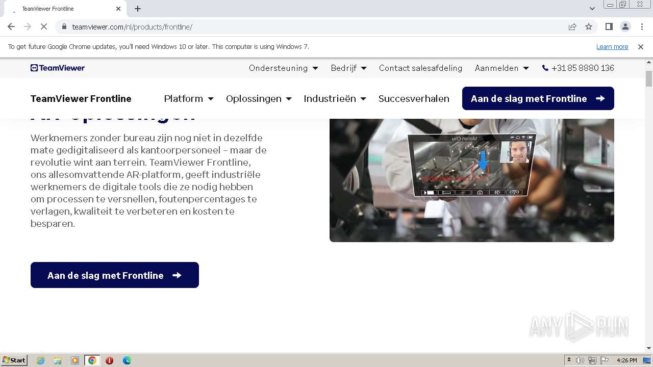 Malware analysis https://www.teamviewer.com/en/products/frontline ...