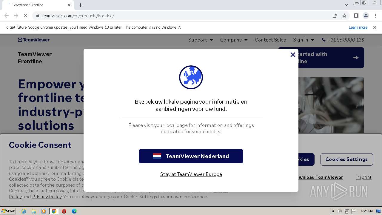 Malware analysis https://www.teamviewer.com/en/products/frontline ...