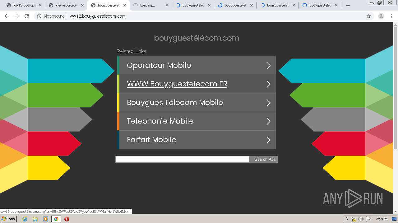 Malware analysis http://ww12.bouyguestélécom.com/track.php?domain=xn ...