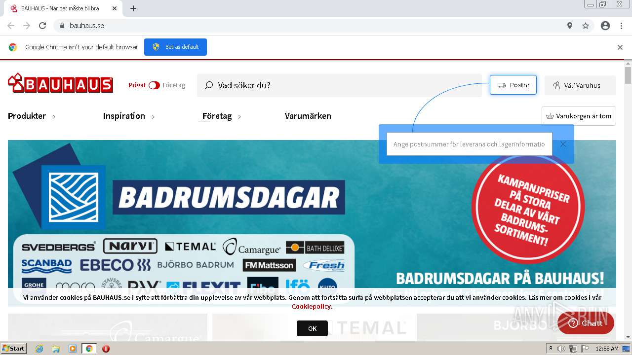 Analysis http://bauhaus.se Malicious activity - Interactive analysis ANY.RUN