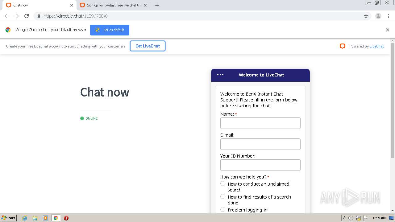 Malware analysis https://direct.lc.chat/11896788/0 Malicious activity ...