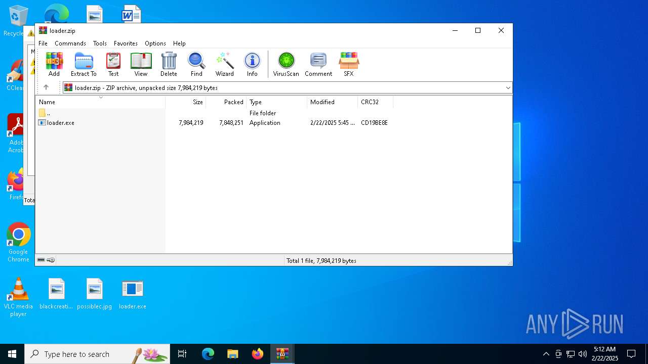 Analysis loader.zip (MD5: 7F2F06D02B476ED73C433AA113D5B7AD) Malicious ...