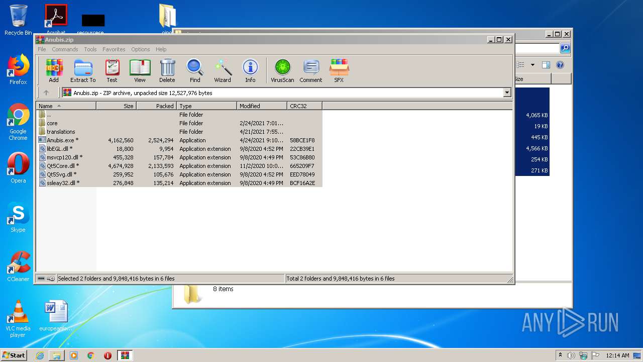 Malware analysis Anubis.zip Malicious activity | ANY.RUN - Malware ...