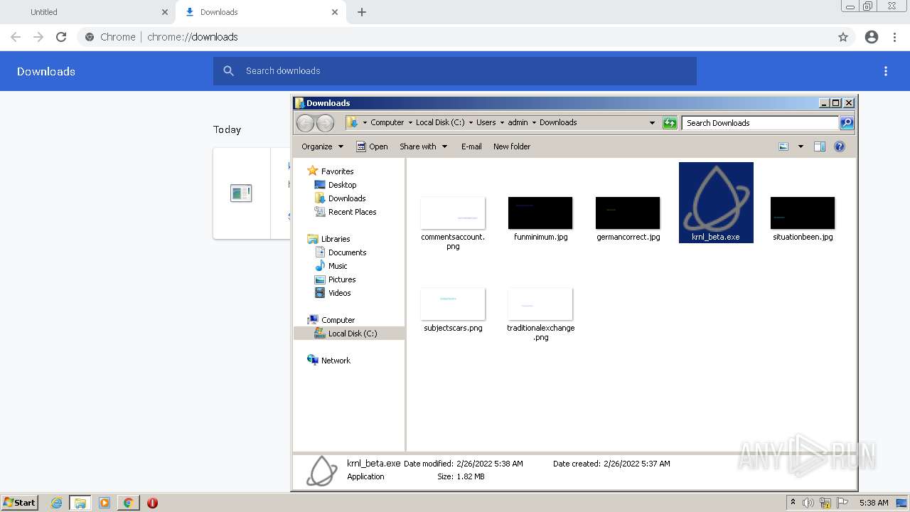 Malware analysis https://k-storage.com/krnl_beta.exe Malicious activity | ANY.RUN - Malware ...