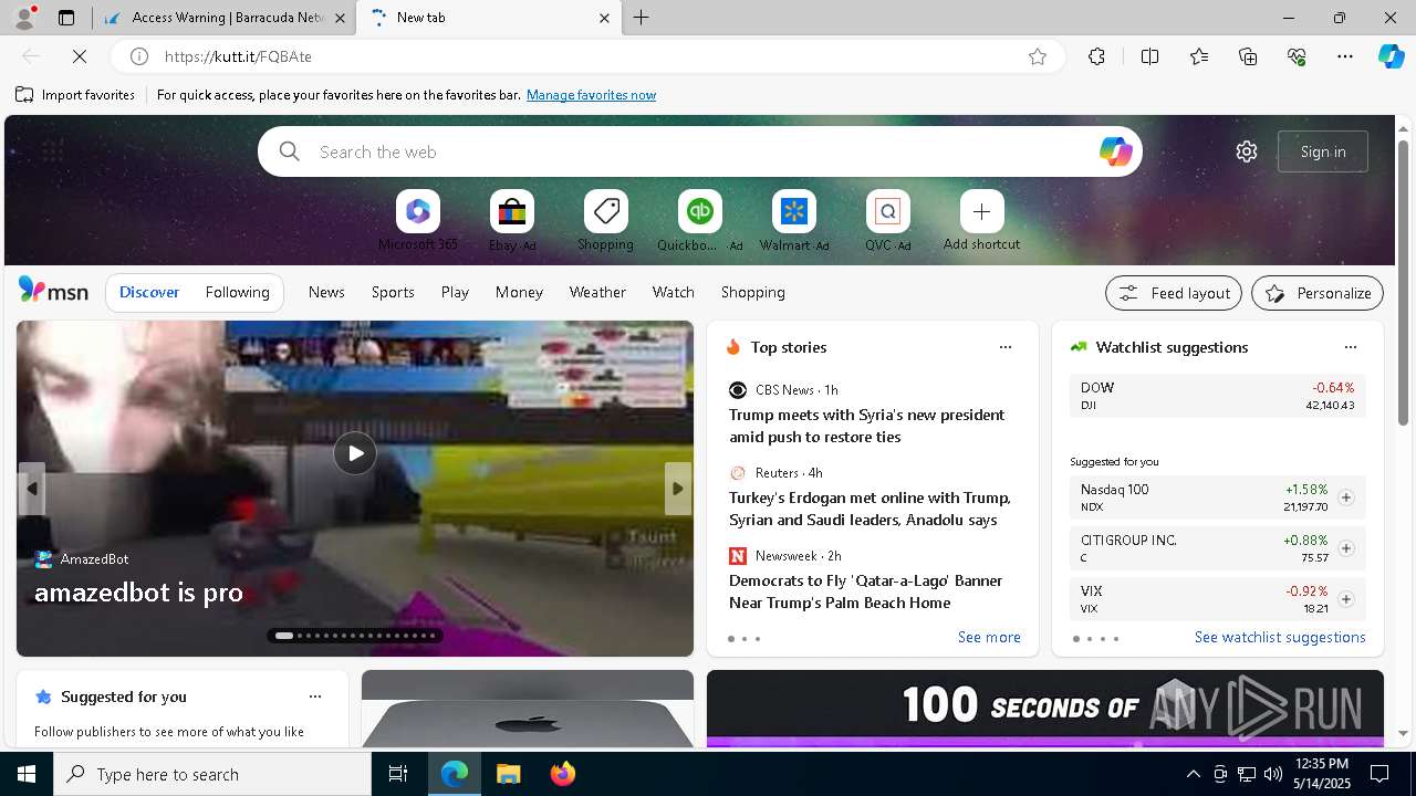 Malware analysis https://linkprotect.cudasvc.com/url?a=https%3a%2f%2fkutt.it%2fFQBAte&c=E,1 ...