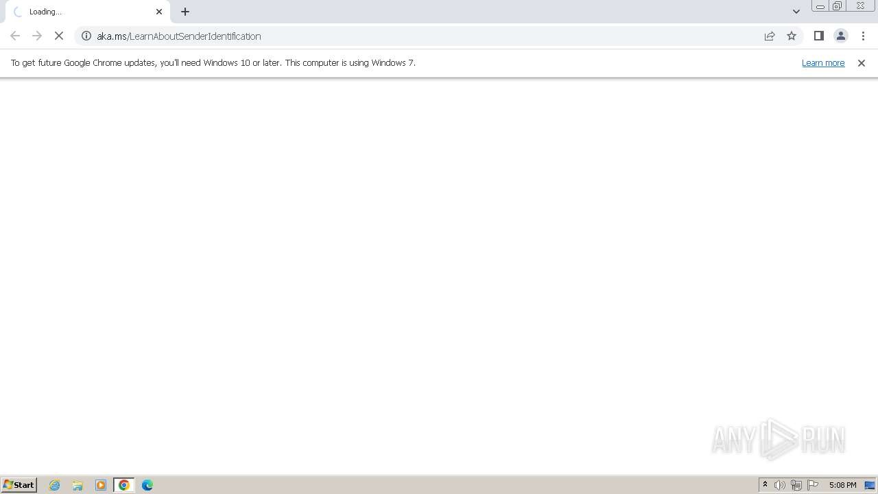 Malware analysis https://aka.ms/LearnAboutSenderIdentification Malicious activity | ANY.RUN ...