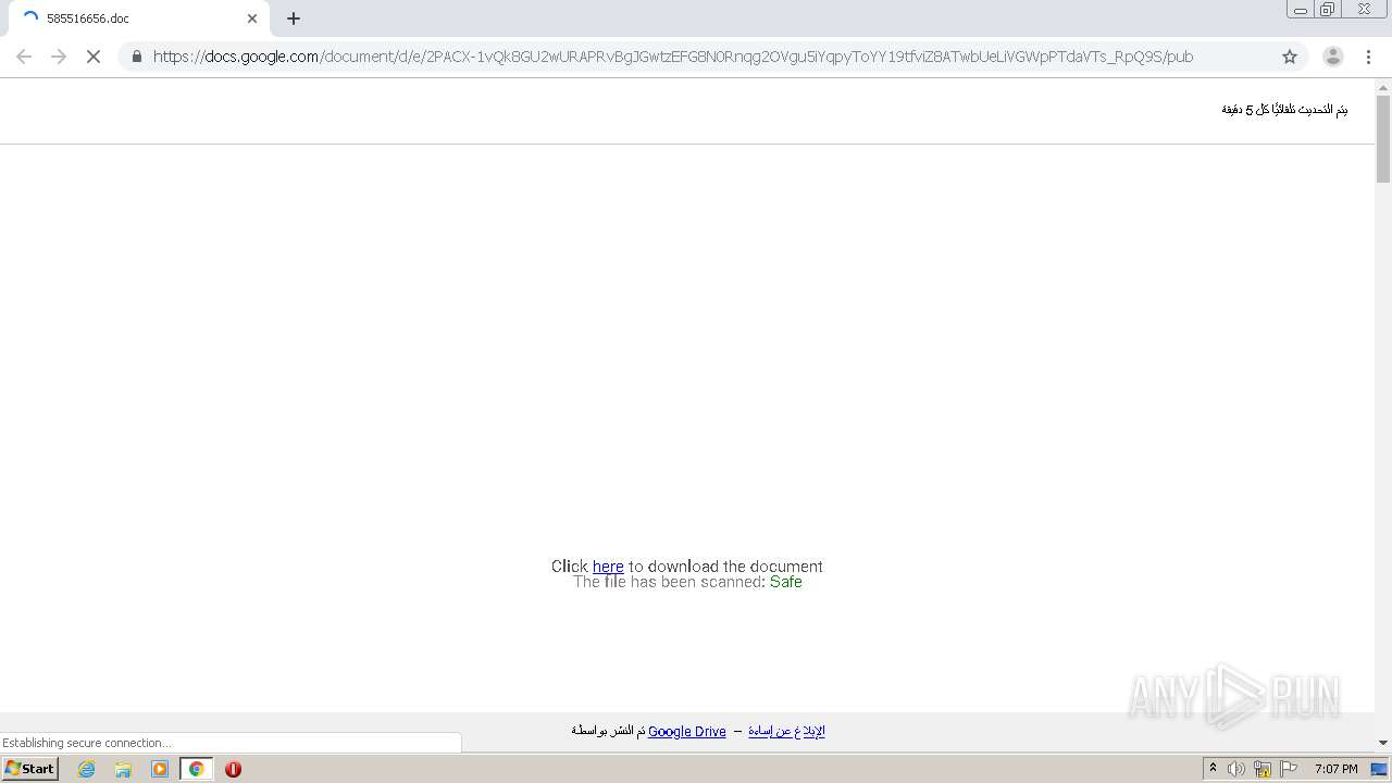 Malware analysis https://docs.google.com/document/d/e/2PACX ...