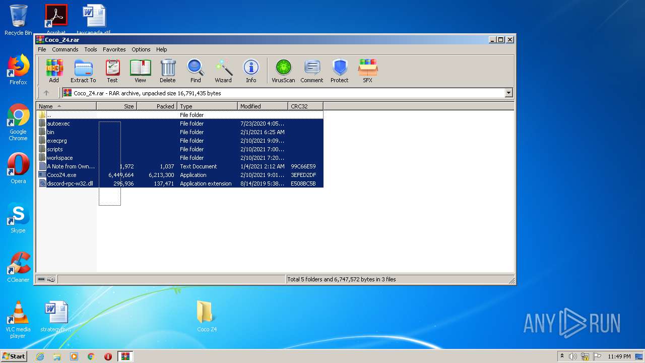 Analysis Coco_Z4.rar (MD5: 2656A108F14F0294A7C8B9FD11D93EB8) Malicious ...