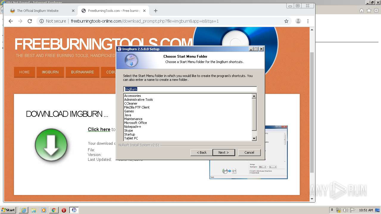 Malware analysis https://download.imgburn.com/setupimgburn_2.5.8.0.exe ...
