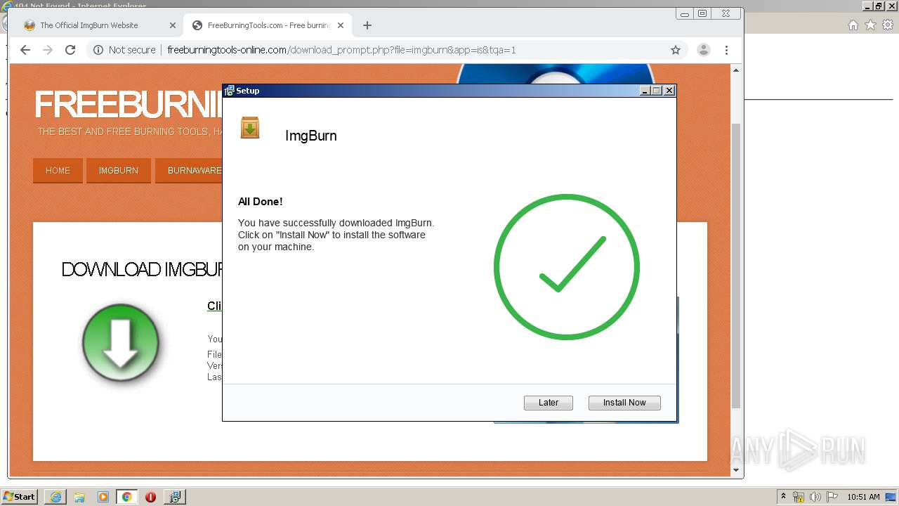 Malware analysis https://download.imgburn.com/setupimgburn_2.5.8.0.exe ...