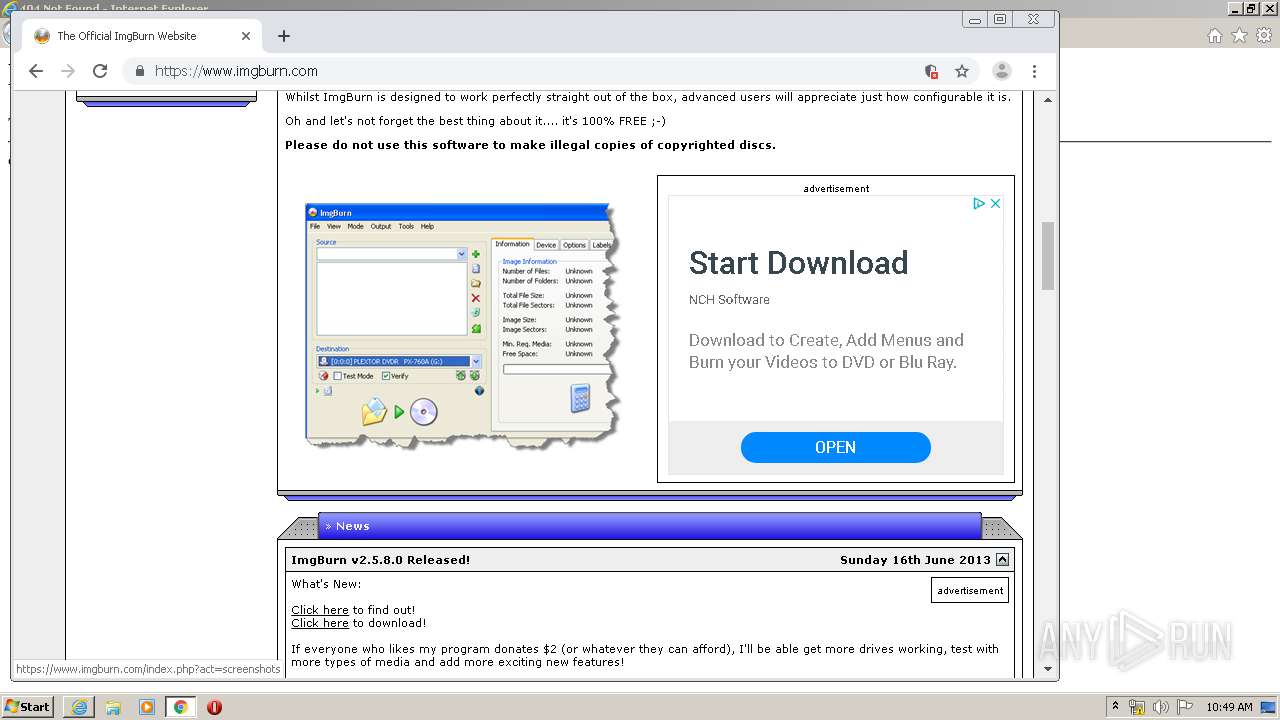 Malware analysis https://download.imgburn.com/setupimgburn_2.5.8.0.exe ...