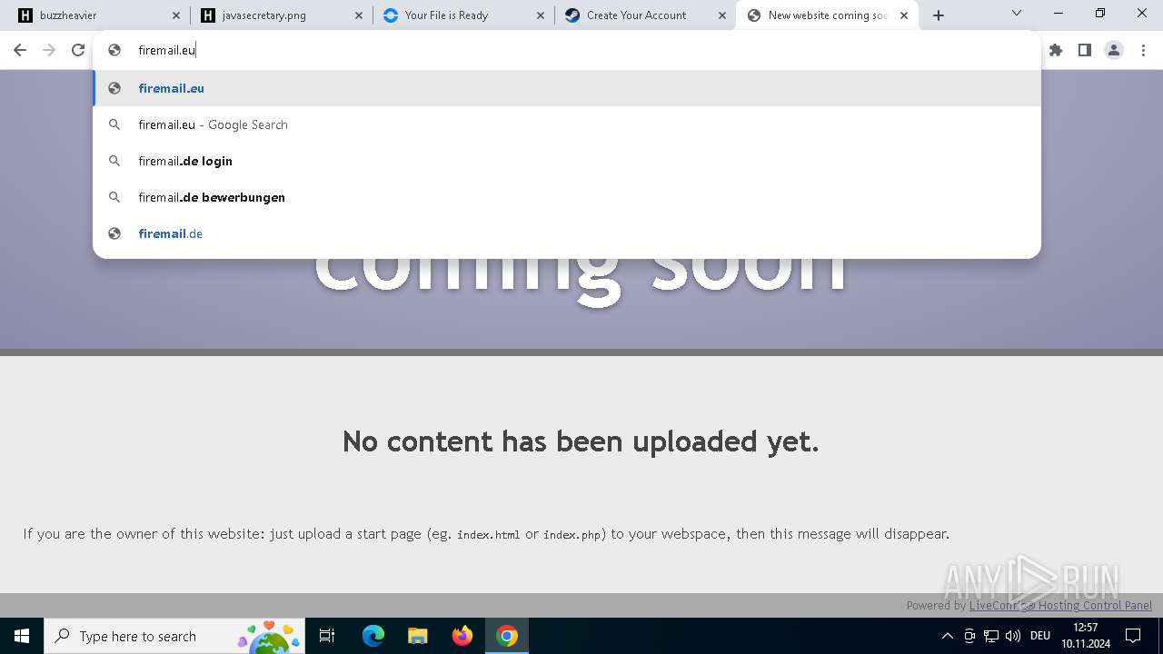 Malware analysis https://buzzheavier.com/ Malicious activity | ANY.RUN ...