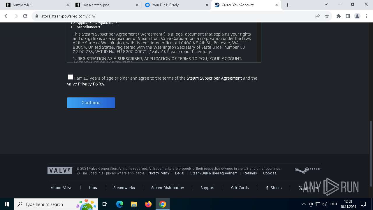 Malware analysis https://buzzheavier.com/ Malicious activity | ANY.RUN ...