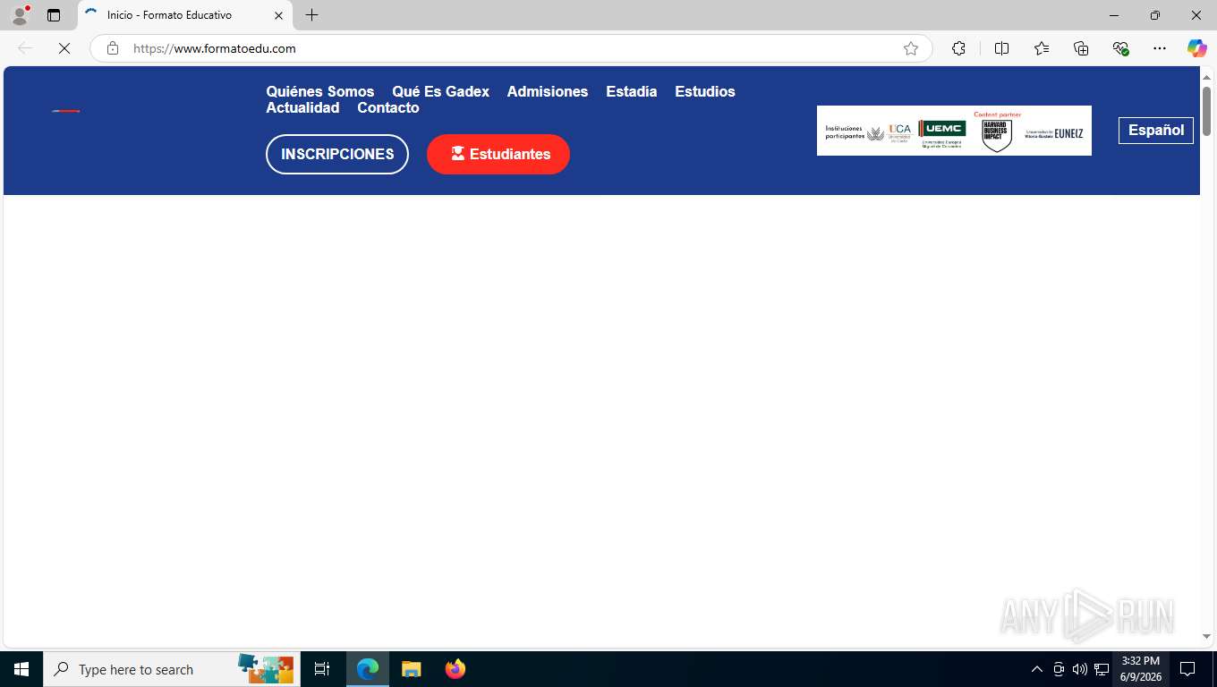 Malware analysis https://www.formatoedu.com/ No threats detected | ANY ...