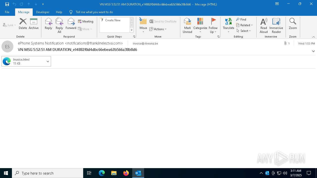 Malware analysis 2b52c2ba-3446-887e-66b6-52baa75deeb4.eml Malicious ...