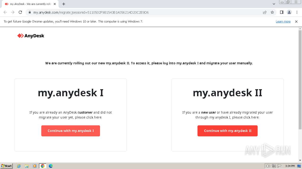 Malware analysis my.Anydesk.com No threats detected | ANY.RUN - Malware ...