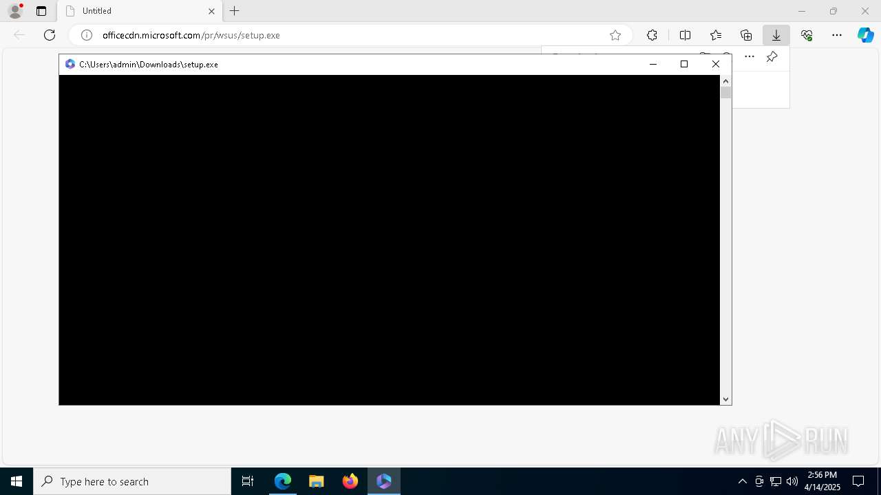 Malware analysis http://officecdn.microsoft.com/pr/wsus/setup.exe Malicious activity | ANY.RUN ...