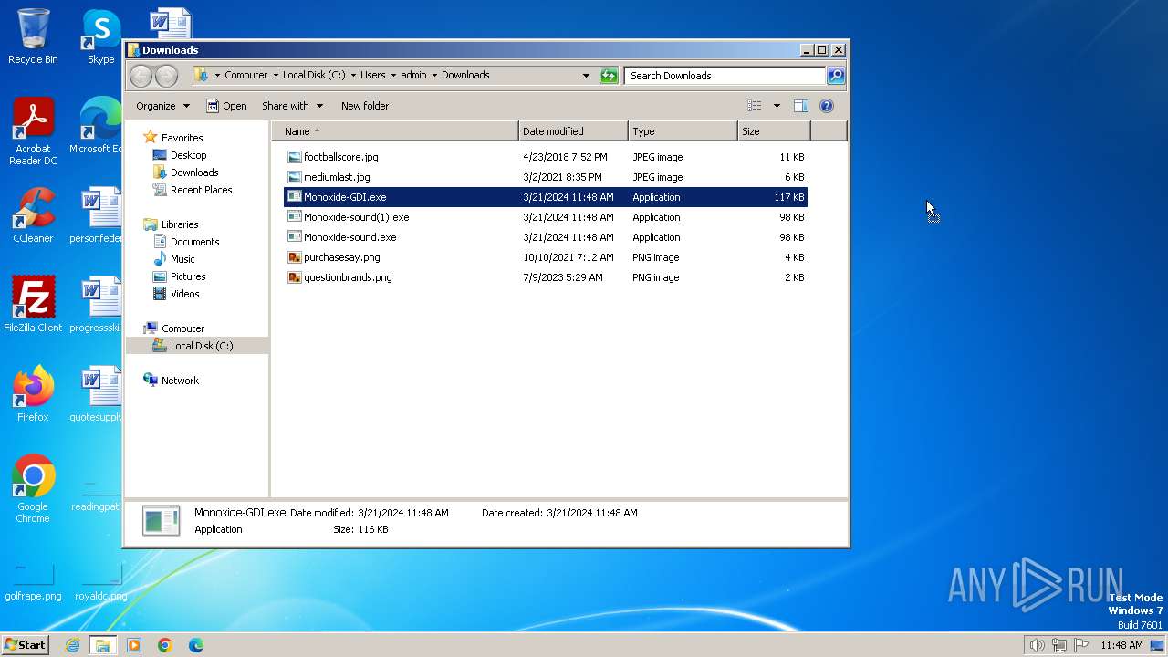 Malware analysis https://github.com/Mist0090/Monoxide-peaceful/releases Malicious activity | ANY ...