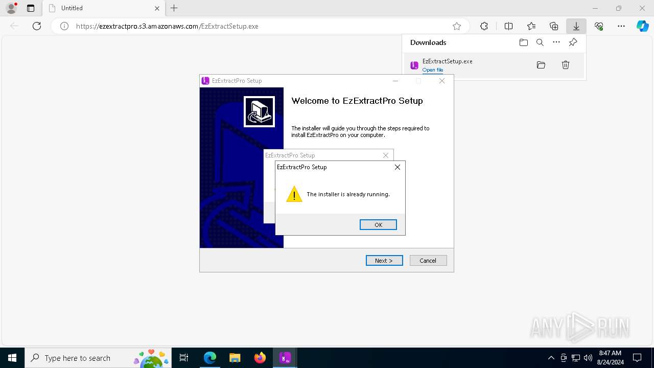 Malware Analysis Https:  Ezextractpro.s3.amazonaws.com Ezextractsetup 
