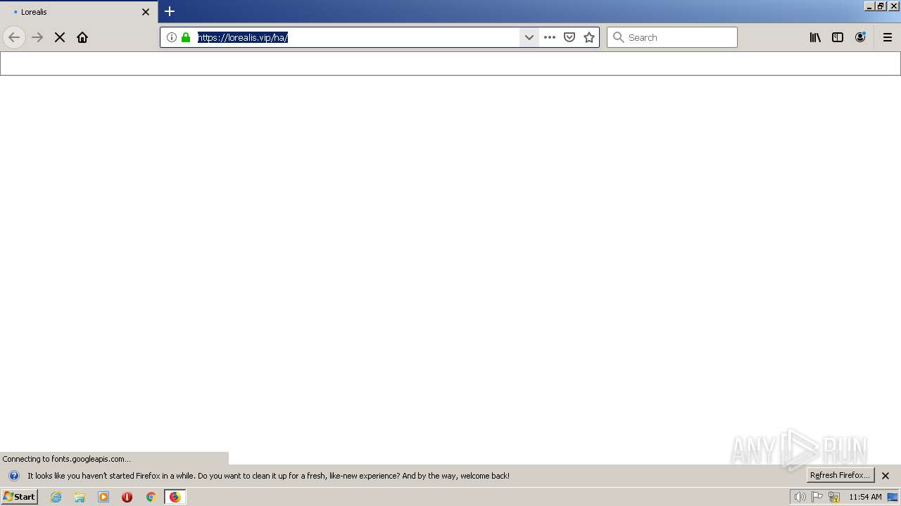 Malware analysis https://lorealis.vip/ha Malicious activity | ANY.RUN ...