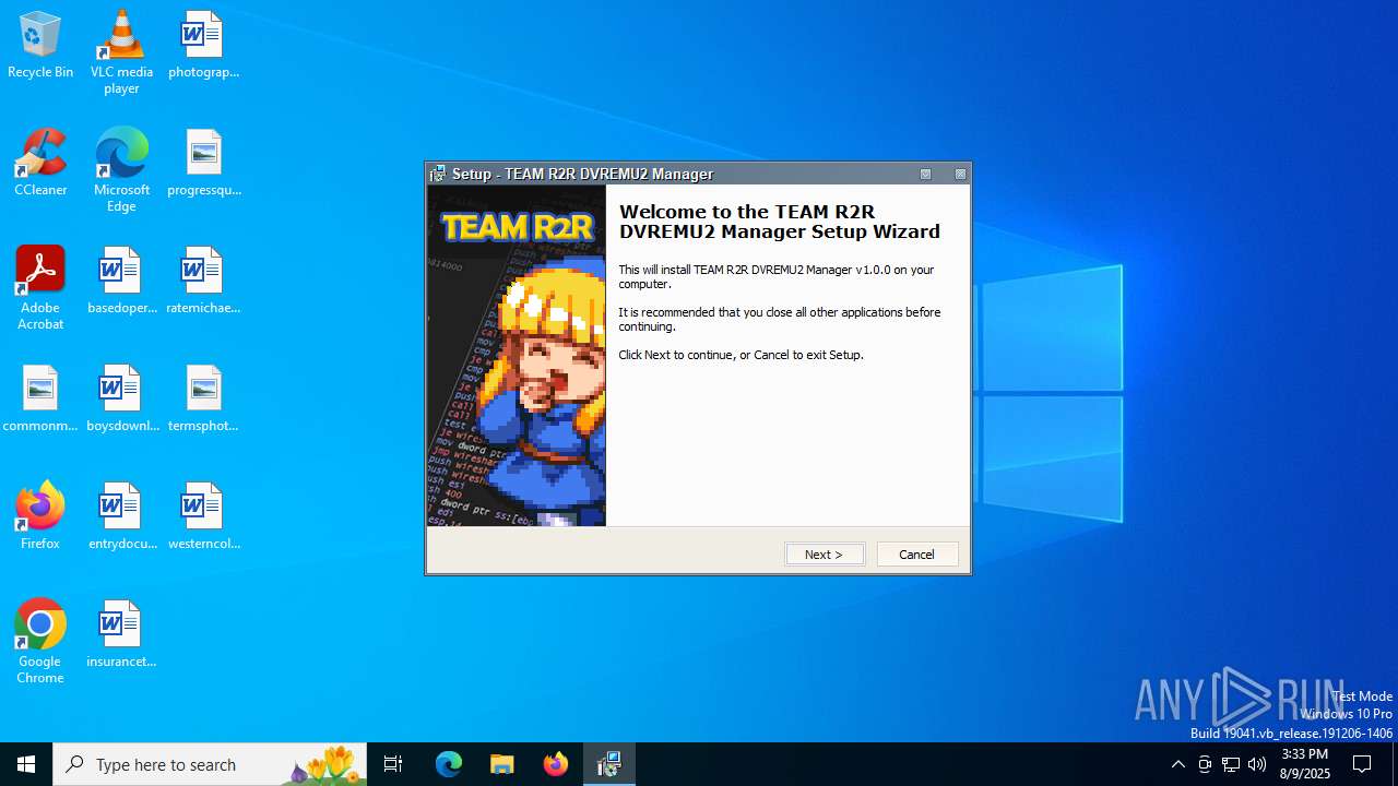 Malware analysis Setup DVREMU2 Manager v1.0.0.exe Malicious activity ...