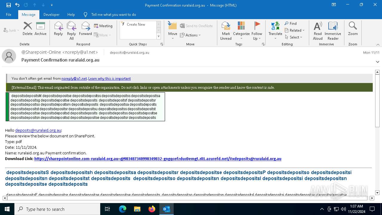 Malware analysis Original Email (2).eml Malicious activity | ANY.RUN ...