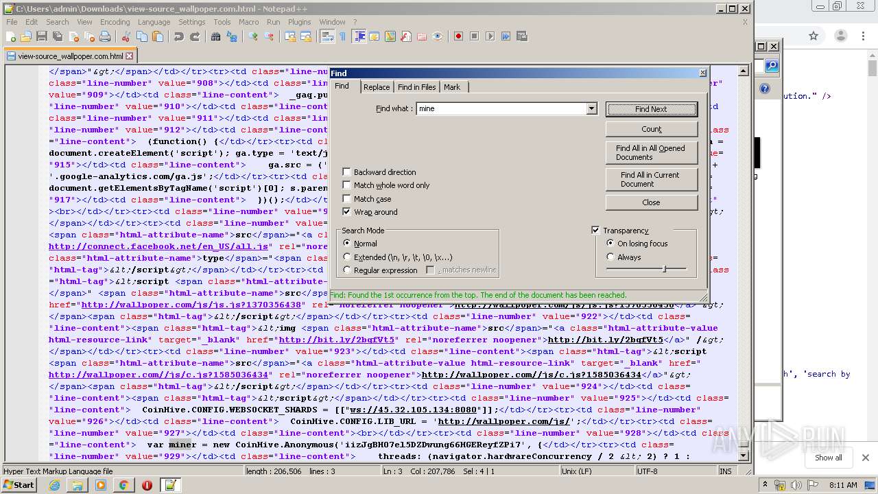Analysis http://wallpoper.com Malicious activity - Interactive analysis ...