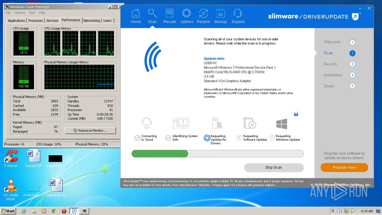 Malware analysis DriverUpdate-setup-38cd493a-c74e-41eb-953a ...