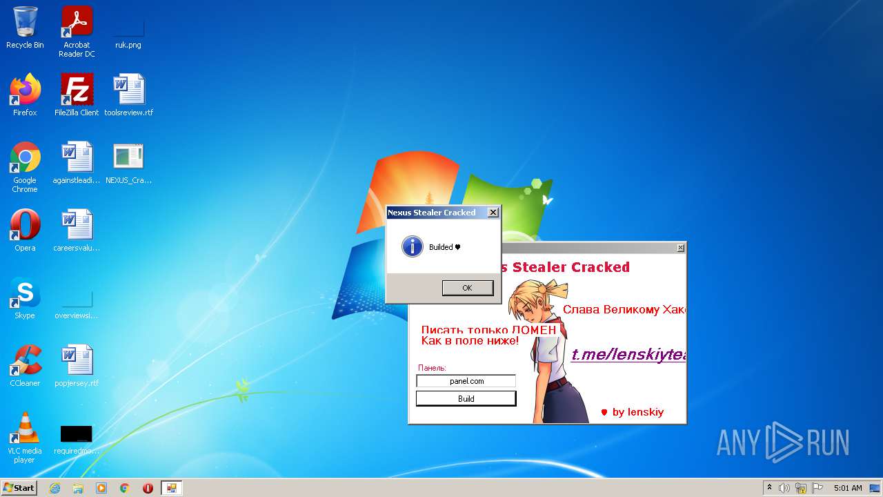 Malware analysis Nexus Cracked.exe Malicious activity | ANY.RUN ...