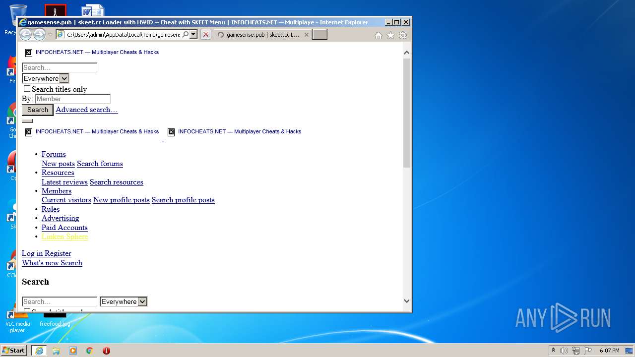 Malware analysis gamesense-pub-skeet-cc-loader-with-hwid-cheat-with ...