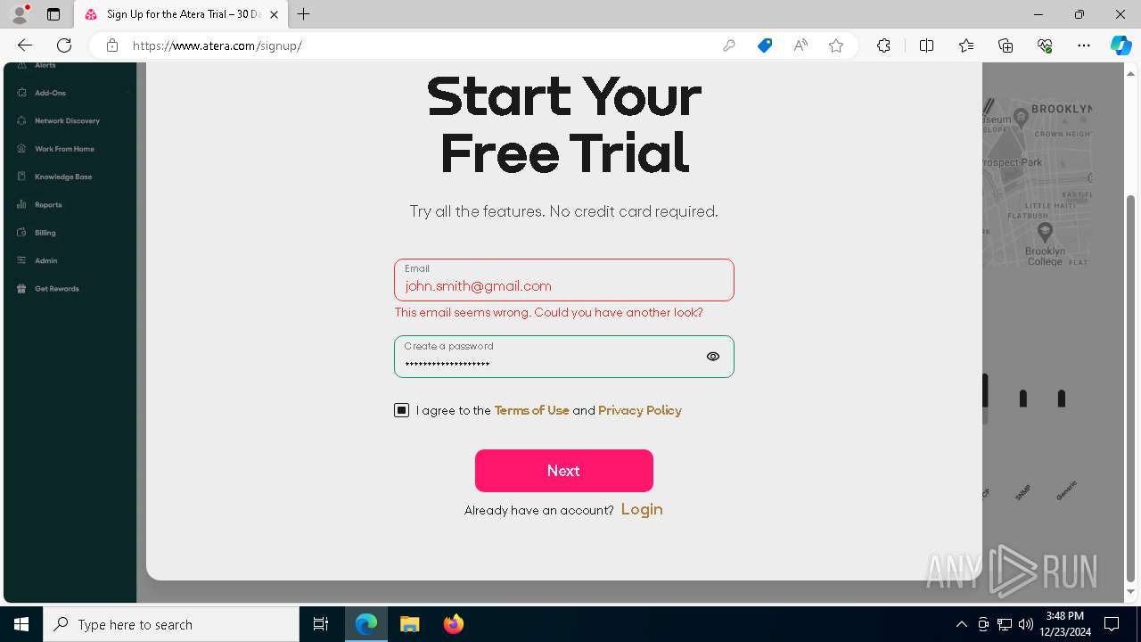 Analysis https://atera.com No threats detected - Interactive analysis ANY.RUN