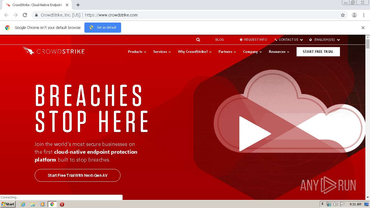 Malware analysis http://www.crowdstrike.com/ Malicious activity | ANY ...