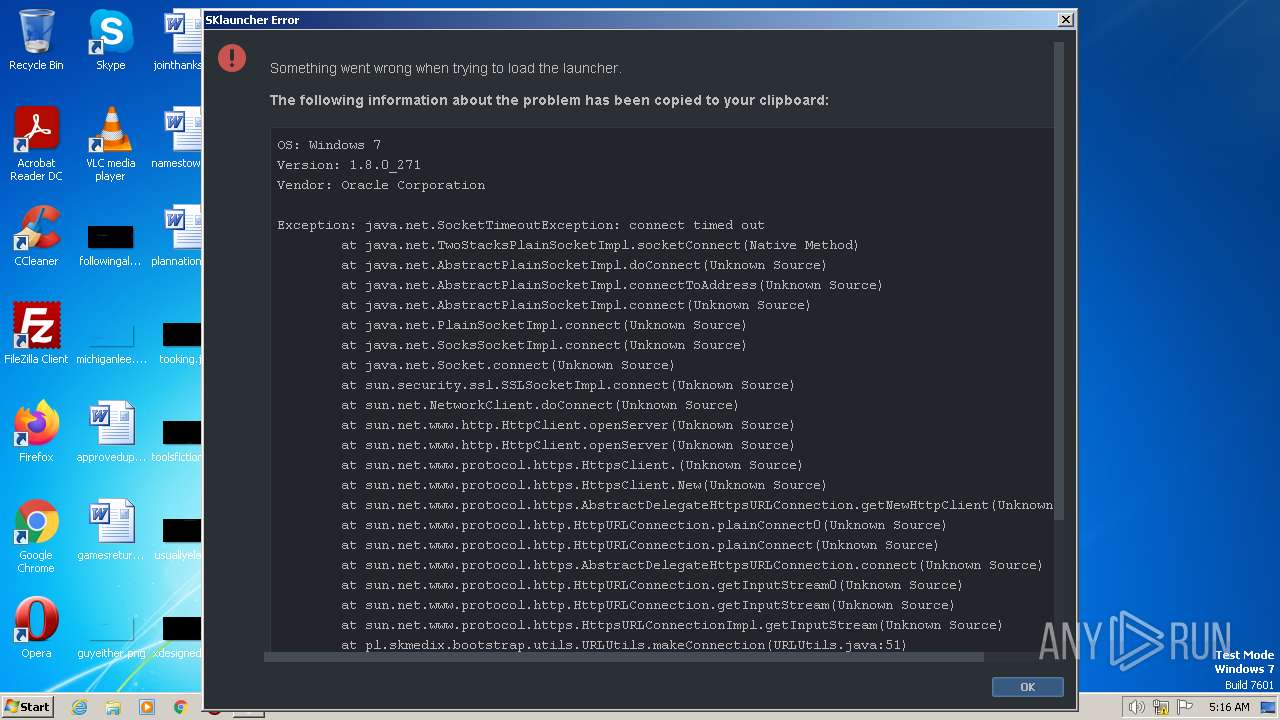 Malware Analysis Sklauncher 3.1.exe Malicious Activity