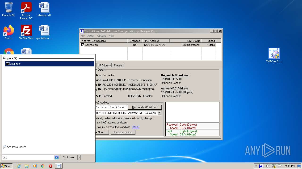 Malware analysis TMACv6.0.7_Setup (1).zip Malicious activity | ANY.RUN ...