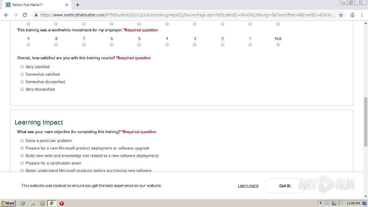 Malware analysis https://www.metricsthatmatter.com/url/u.aspx?05F7EE651166635981 Malicious ...