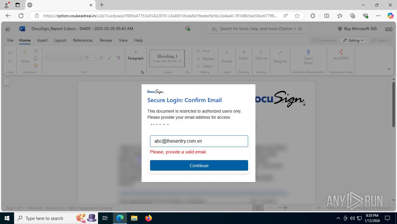 Malware analysis https://login.microsoftonline.com/common/oauth2/v2.0 ...