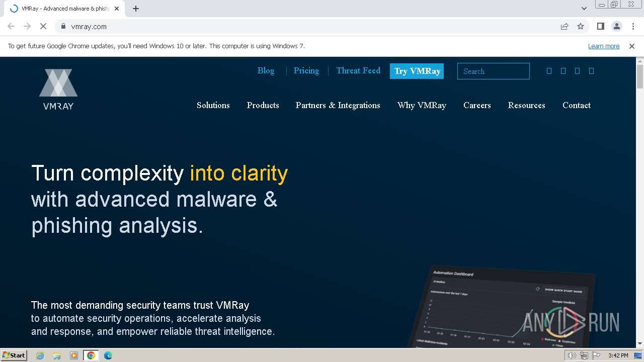 Malware analysis vmray.com Malicious activity | ANY.RUN - Malware ...