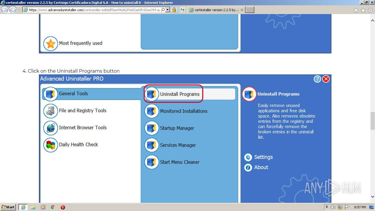Malware analysis https://www.advanceduninstaller.com/certinstaller ...