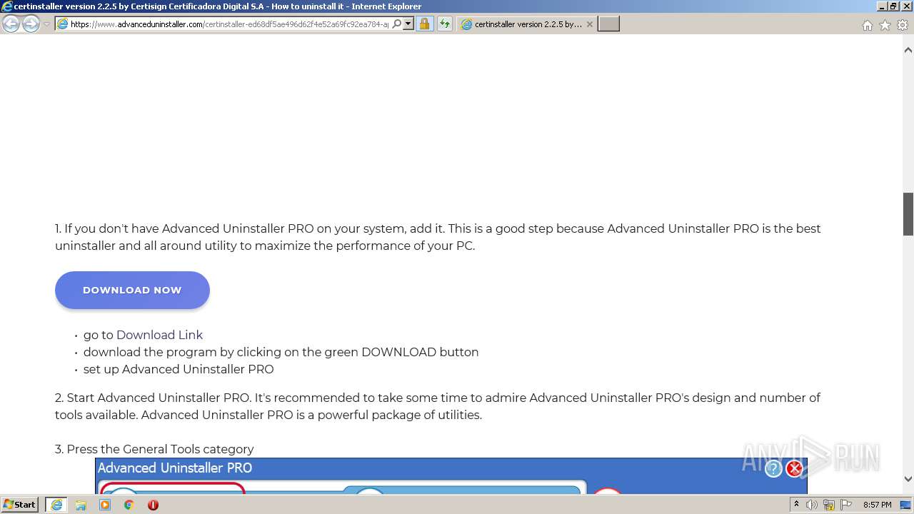 Malware analysis https://www.advanceduninstaller.com/certinstaller ...