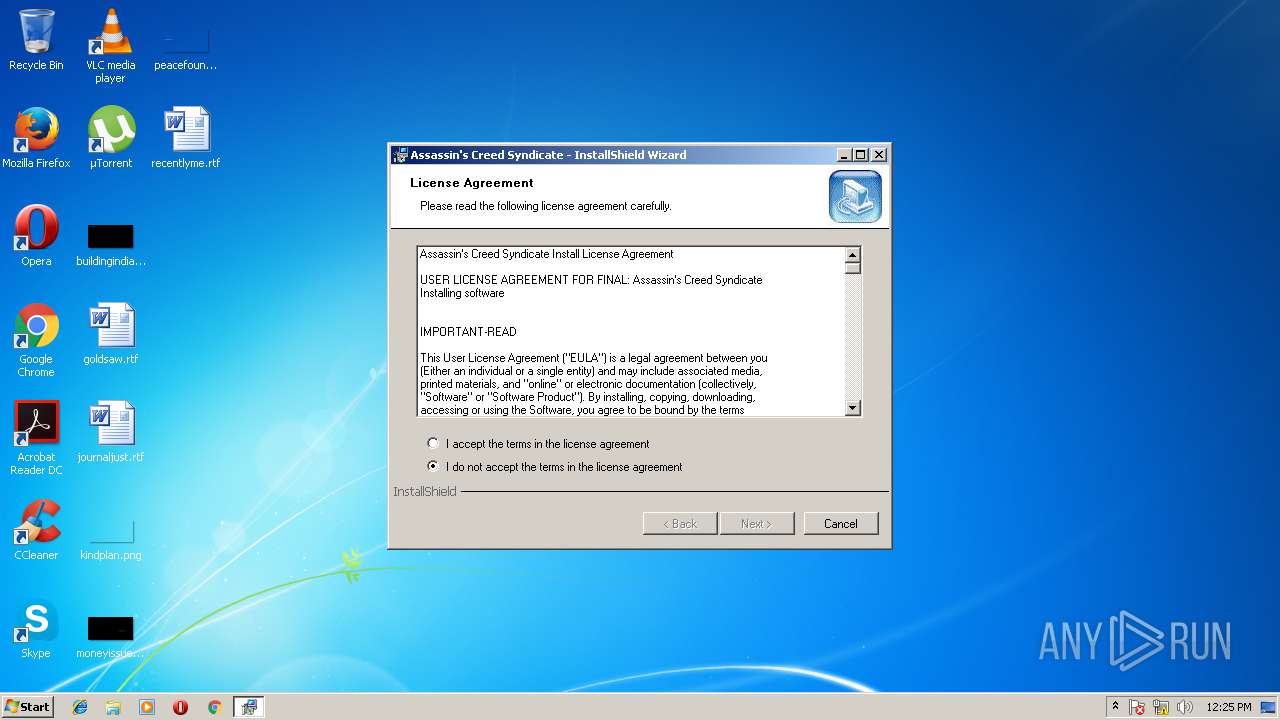 Malware analysis Assassin's Creed Syndicate - InstallShield Wizard.exe ...