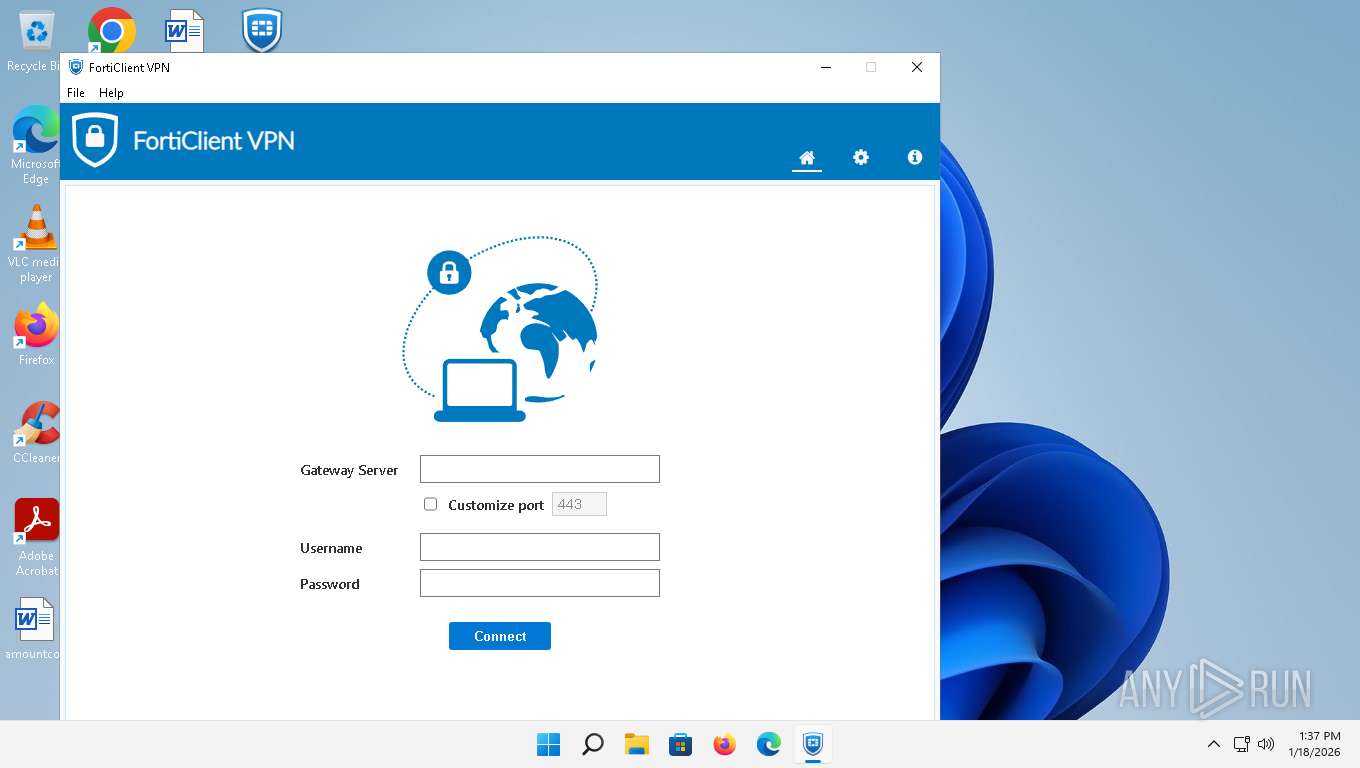 Malware analysis VPN-Client.bin Suspicious activity | ANY.RUN - Malware ...