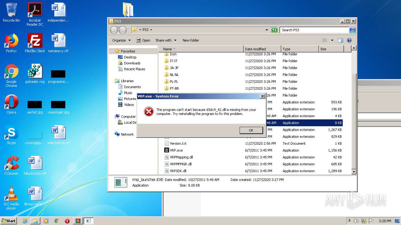 Malware analysis PS3.zip No threats detected | ANY.RUN - Malware ...