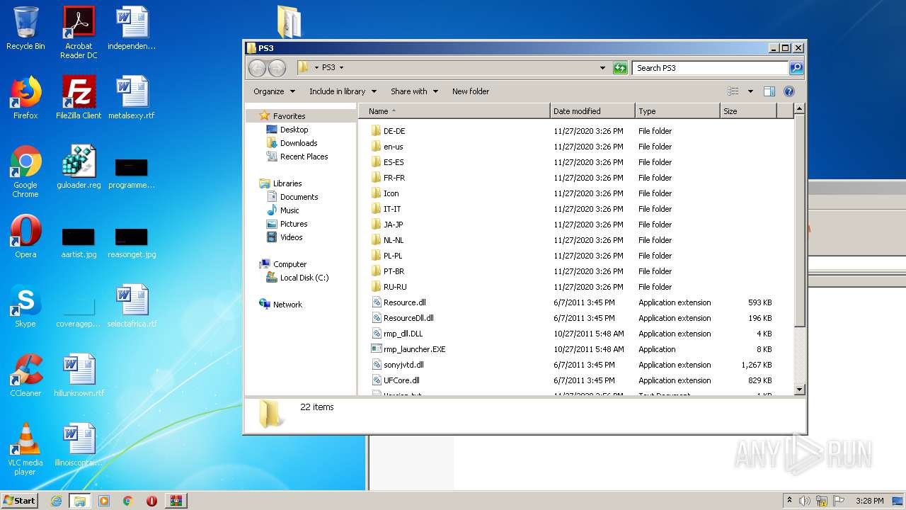 Malware analysis PS3.zip No threats detected | ANY.RUN - Malware ...