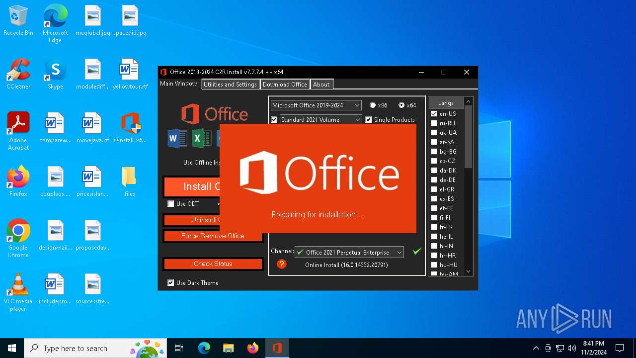 Malware Analysis Oinstall X64.exe Malicious Activity