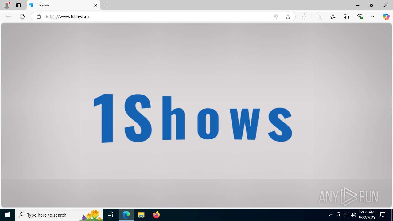 Malware analysis https://www.1shows.ru Malicious activity | ANY.RUN ...